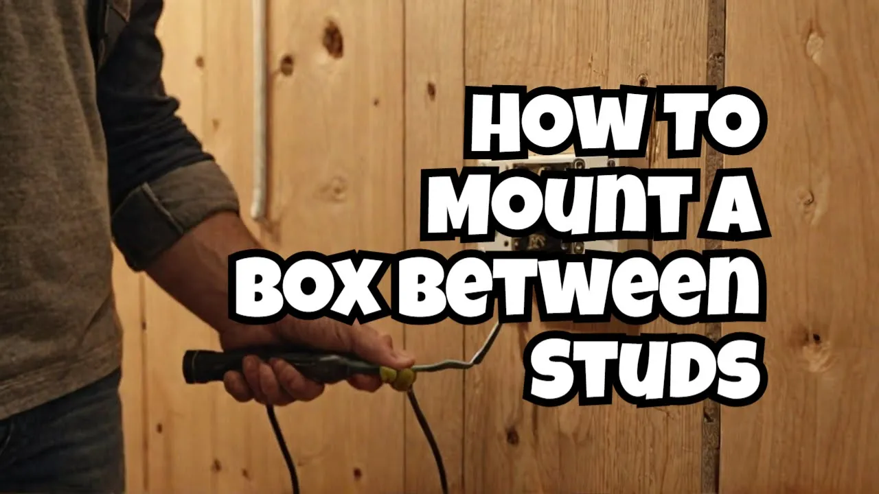 How To Mount A Box Between Studs - Conquerall Electrical Ltd